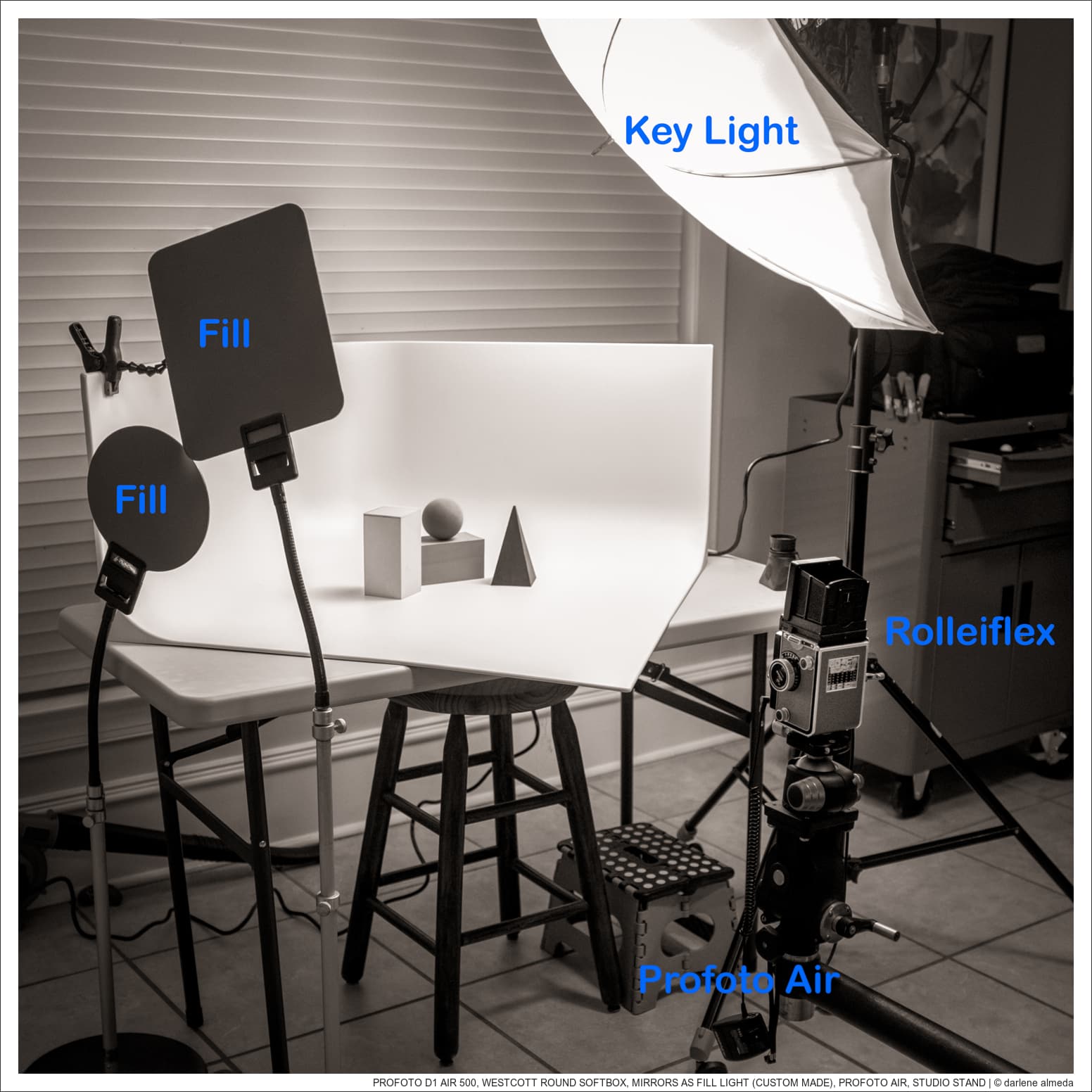 PROFOTO D1 AIR 500, WESTCOTT ROUND SOFTBOX, MIRRORS AS FILL LIGHT ...